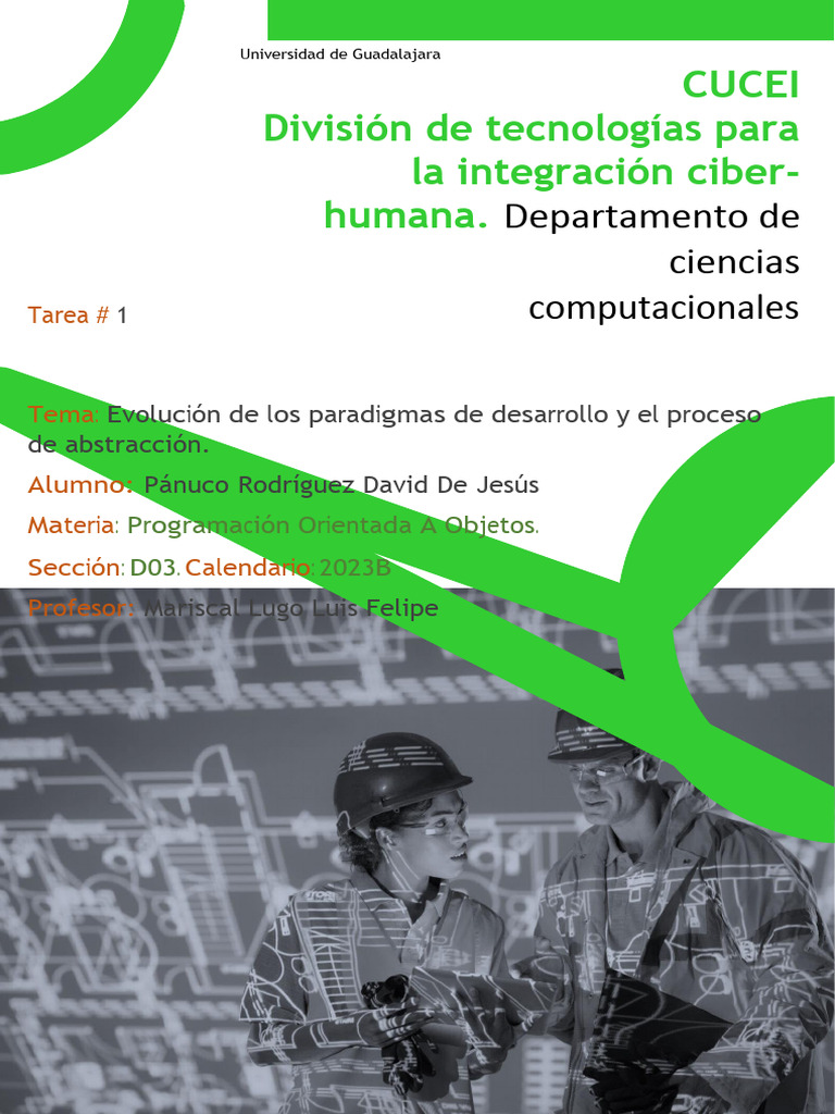Evolución de Los Paradigmas de Desarrollo y El Proceso de Abstracción ...