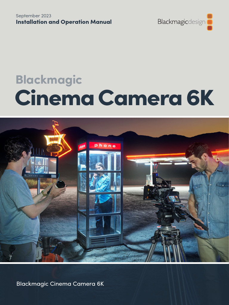 Cinema Camera 6K Manual | PDF | Raw Image Format | Codec