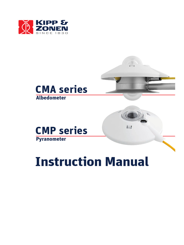 Kippzonen Manual Cmp-Series | PDF | Physical Sciences | Applied And ...