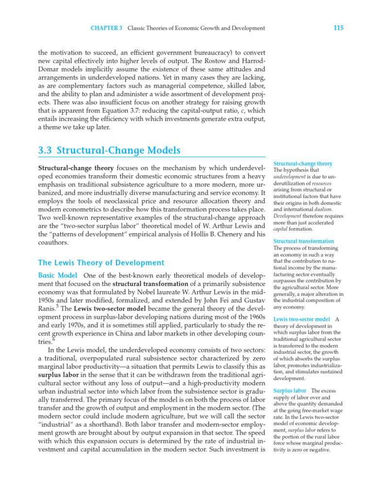 Lewis Model Preliminary Reading (Before Reading Ray) | PDF | Labour ...