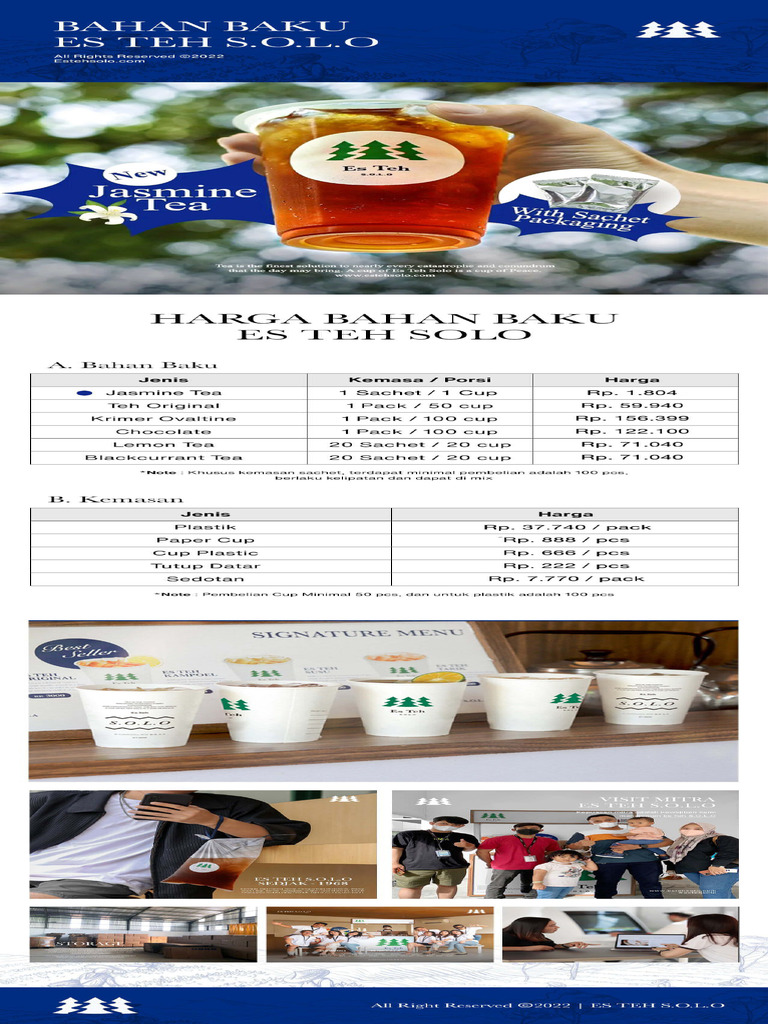 Bahan Baku Es Teh Solo-1-1 | PDF