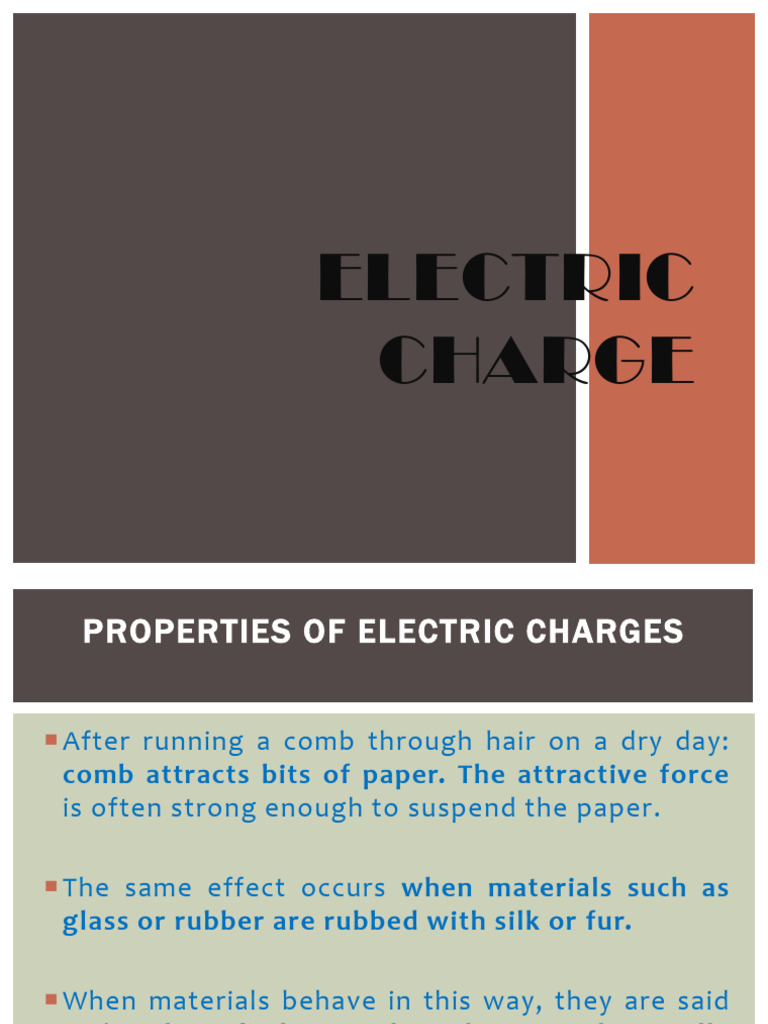 Electric Charge | PDF | Electric Charge | Quantum Mechanics