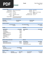 Payslip Excel Template | PDF