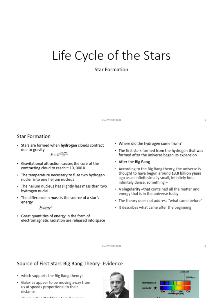 Stars Formation | PDF | Stars | Universe