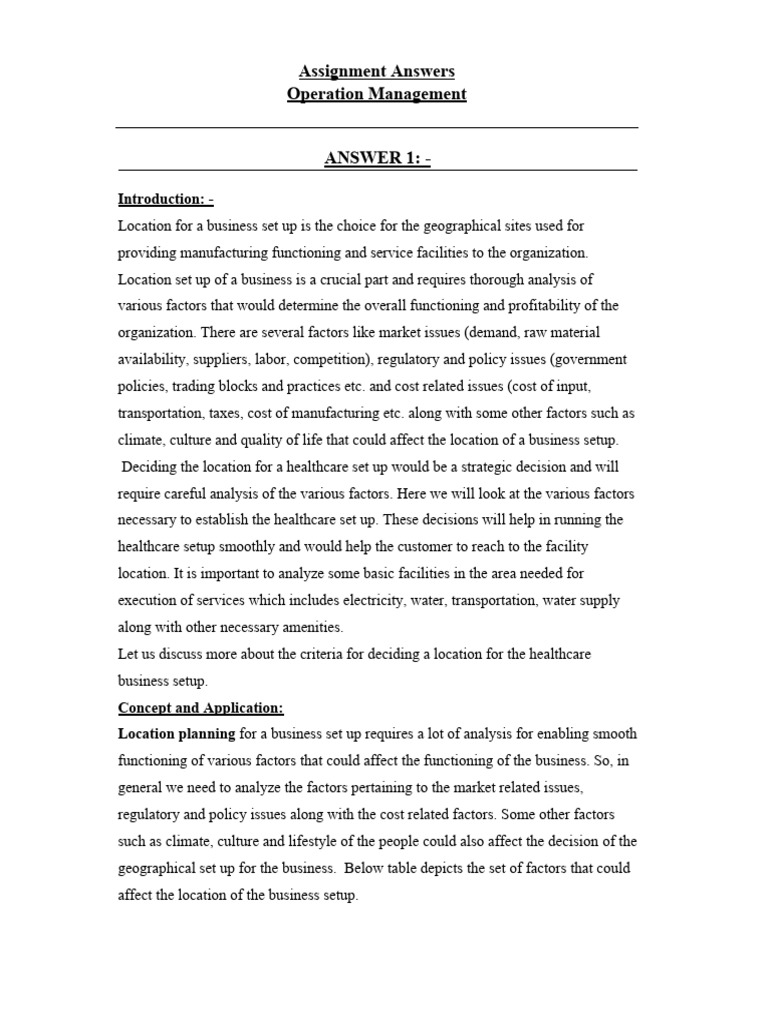 Operations MGMT | PDF | Health Care | Economies