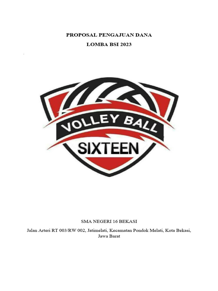 Proposal Pengajuan Dana Lomba BSI | PDF