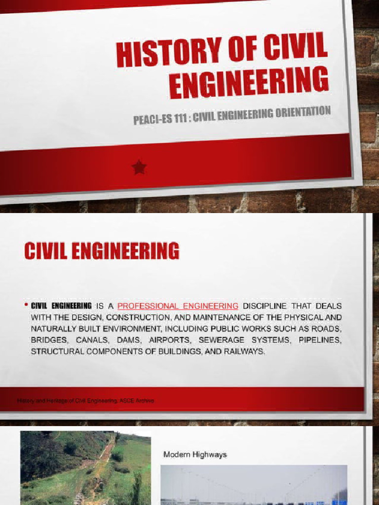 CH1 History of Civil Engineering | PDF