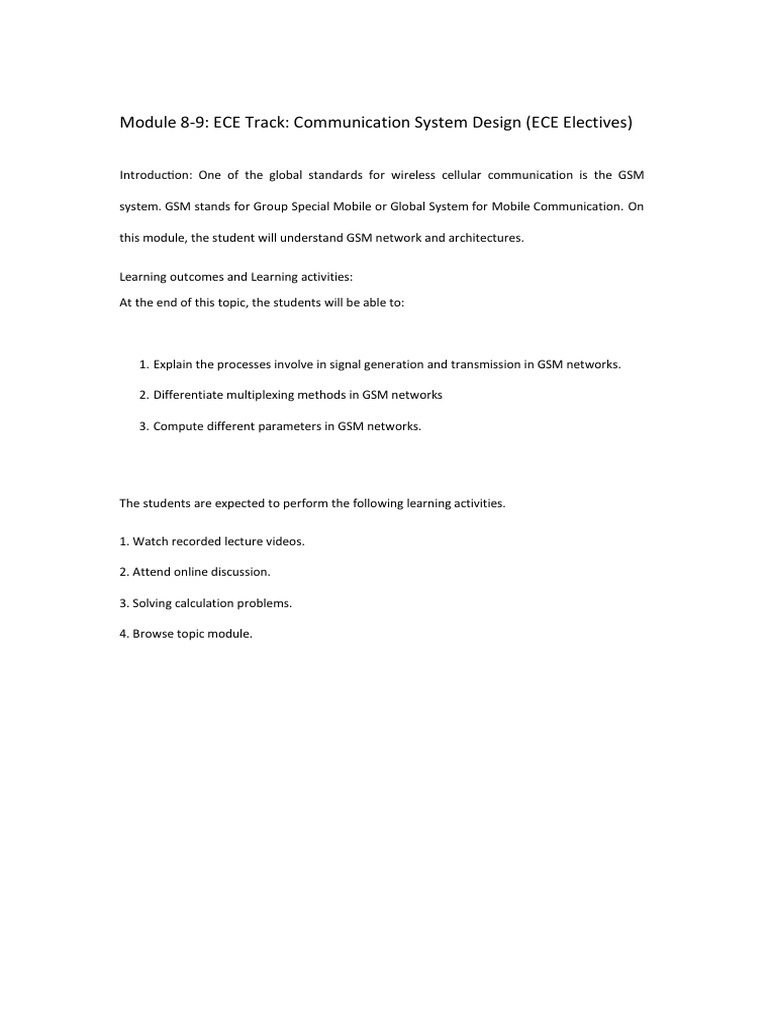 Module 8 9 Pdf Telecommunications Software Defined Radio
