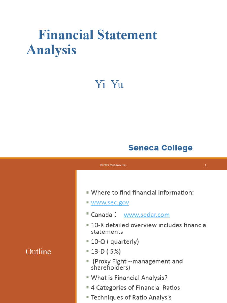 Financial Statement Analysis Guide | PDF | Return On Equity | Leverage ...