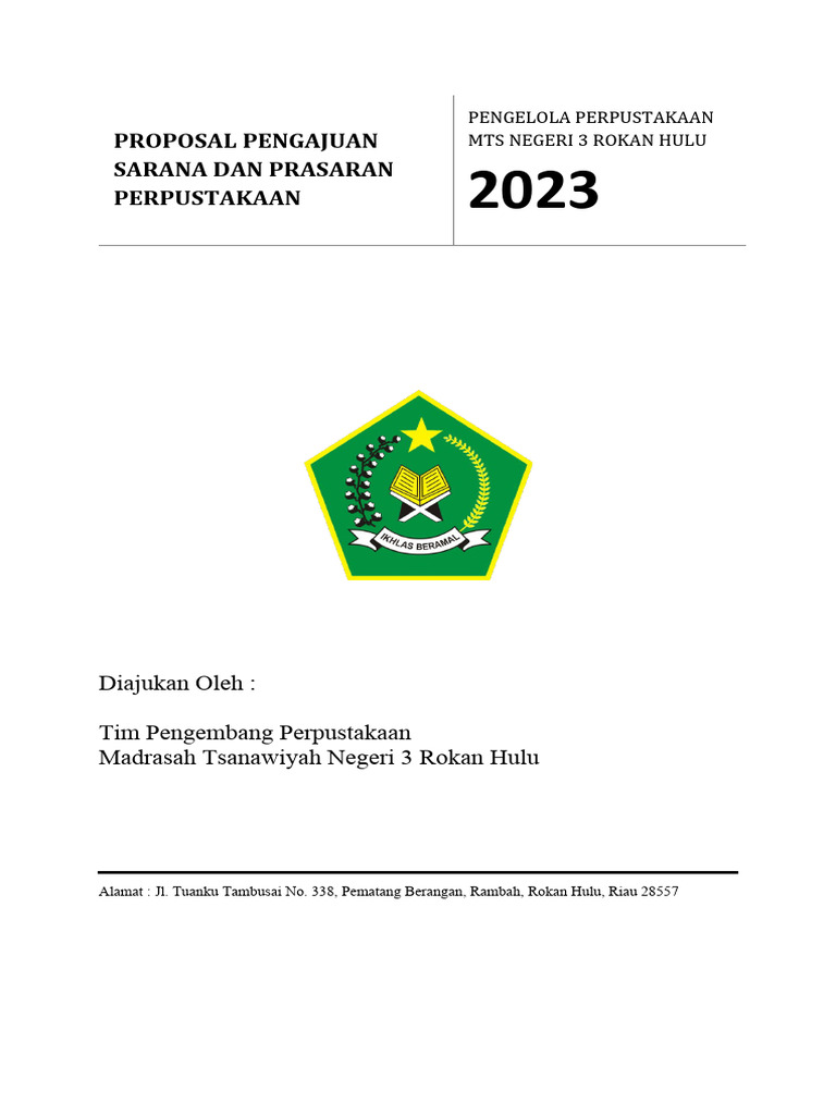 Proposal Buku | PDF