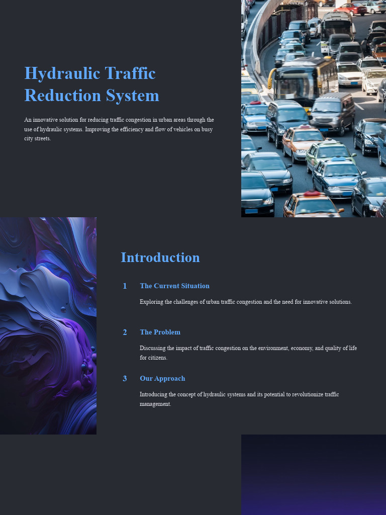 Hydraulic Traffic Reduction System Original | PDF | Traffic | Traffic ...
