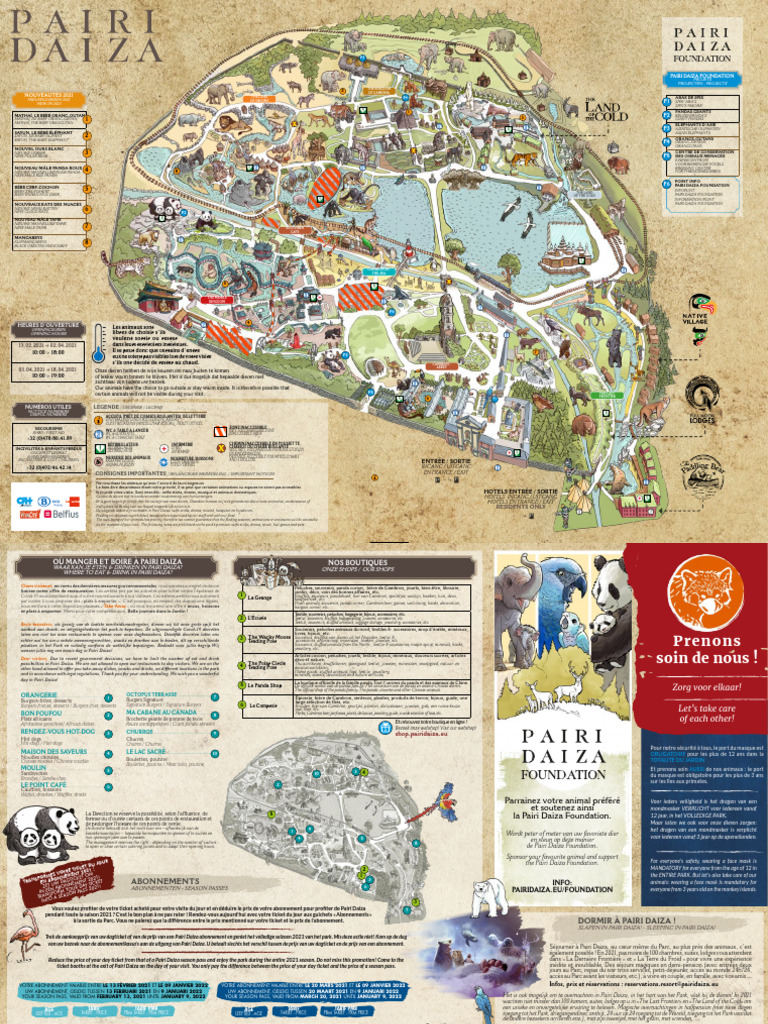 Plan du Parc Pairi Daiza 2024 | PDF
