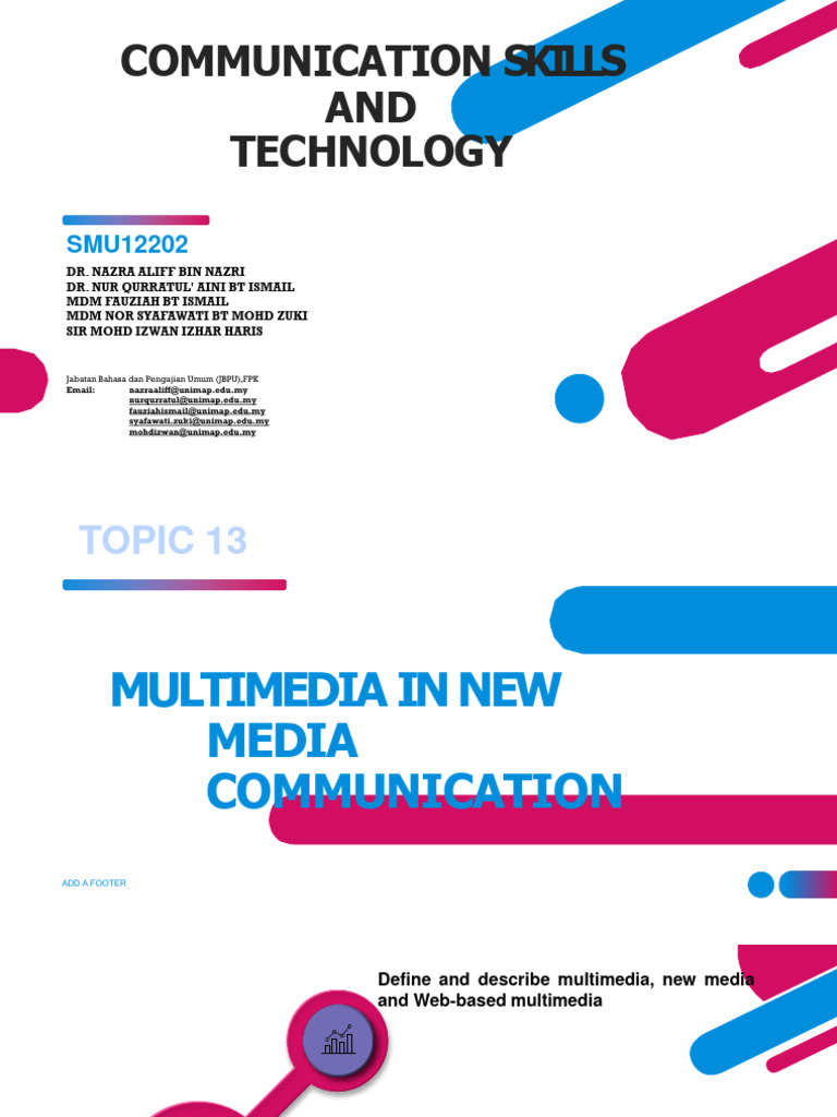 Multimedia Communication Skills | PDF | Multimedia | Video