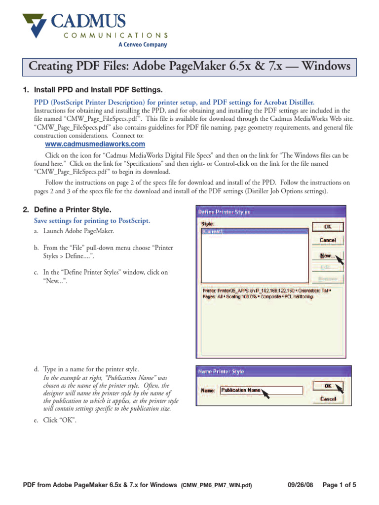 CMW PM6 PM7 Win | PDF | Printer (Computing) | Computing