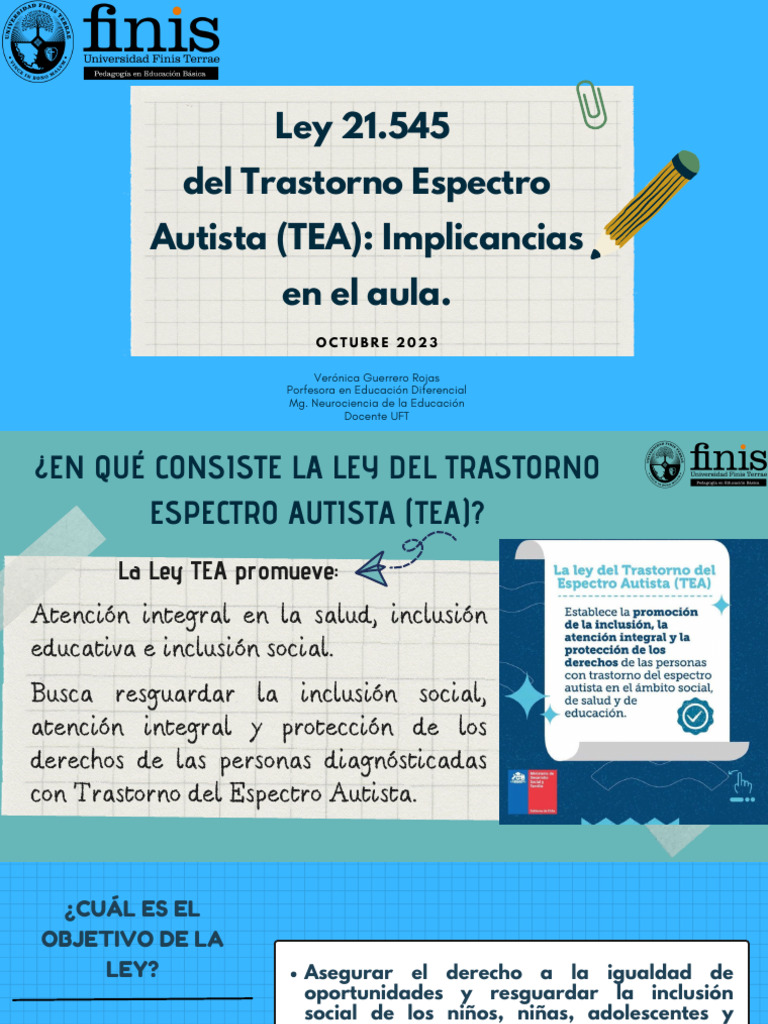 Ley TEA | Descargar gratis PDF | Espectro autista | Inclusión (Educación)