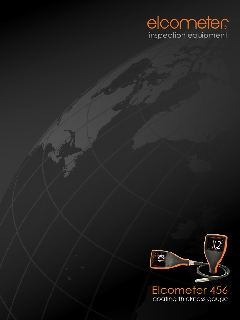 Elcometer 456 Coating Thickness Gauge Data Sheet | PDF | Calibration ...