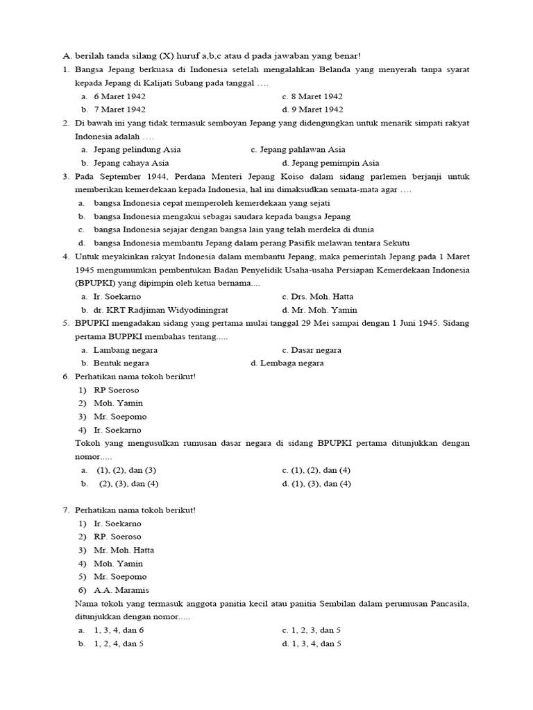 Soal PKN Kelas 7 | PDF
