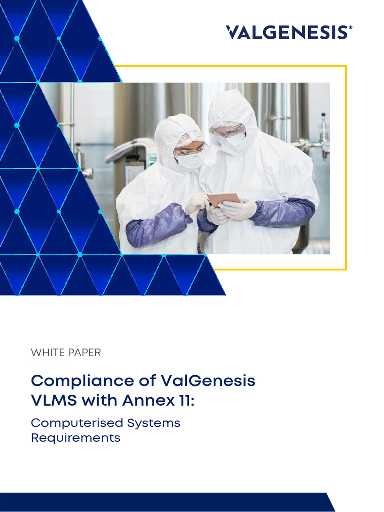 ValGenesis-White Papers-Compliance Assessment - Annex-11 | PDF ...