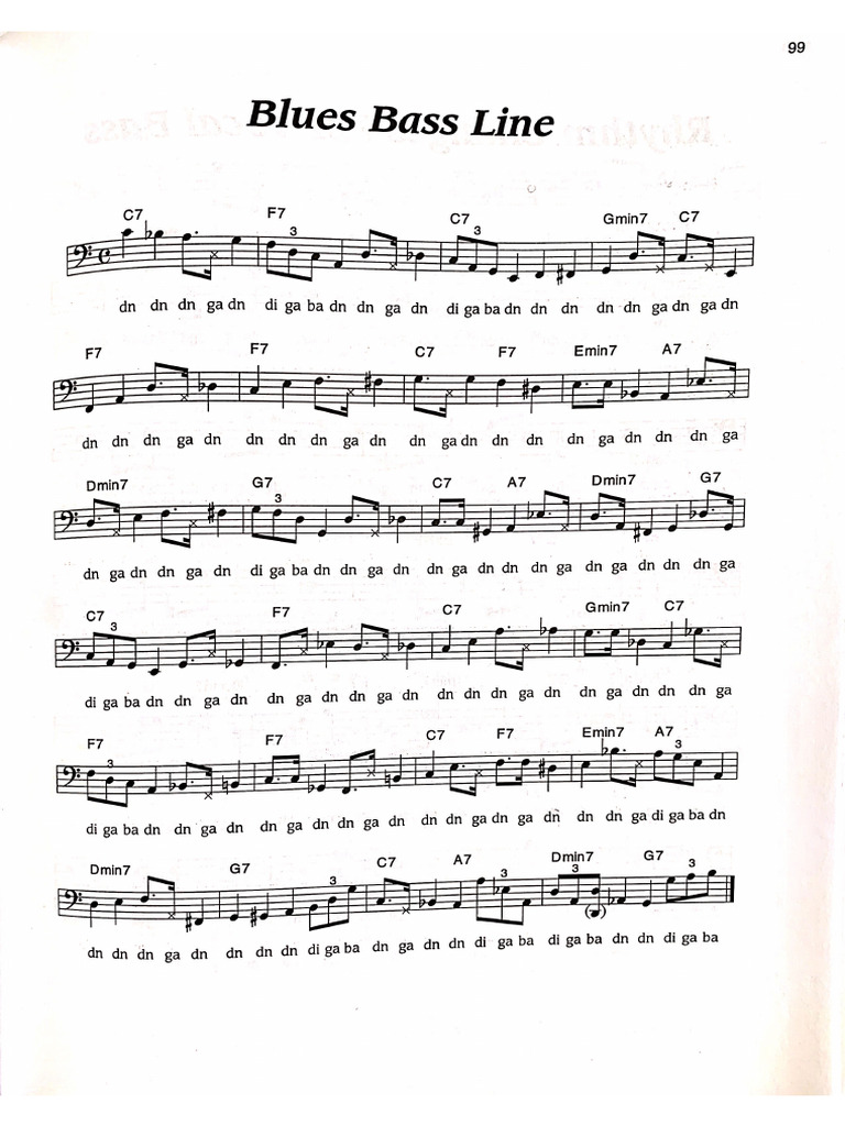 Blues Bass Etude | PDF