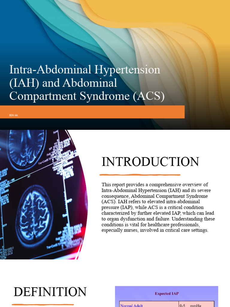 Intra-Abdominal Hypertension (IAH) and Abdominal Compartment | PDF ...