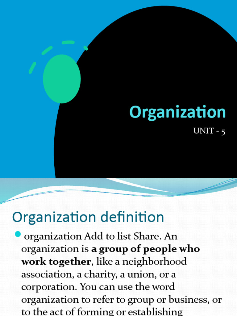 Component of Management: Organization | PDF | Organizational Structure ...