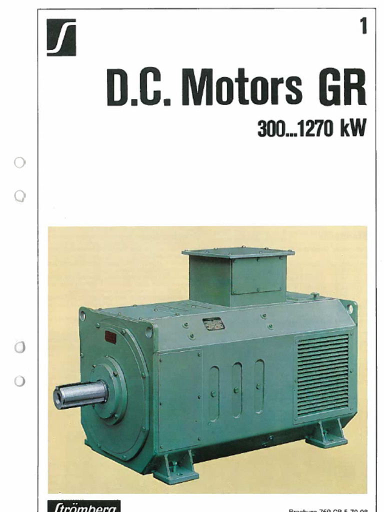 DC Motors GR Brochure 769 GR 5 79 08 | PDF