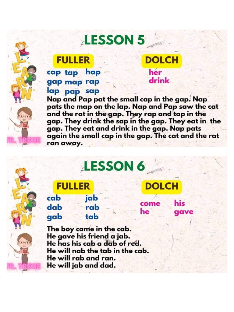 Dolch Sight Words and Sentences | PDF