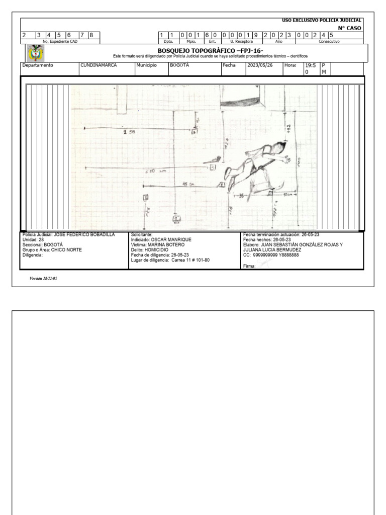 FPJ-16 Bosquejo Topografico | PDF