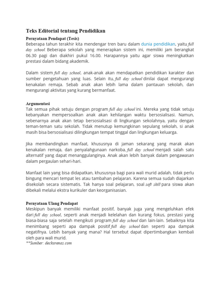 Teks Editorial | PDF