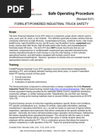 Forklift Operator Evaluation Checklist | PDF