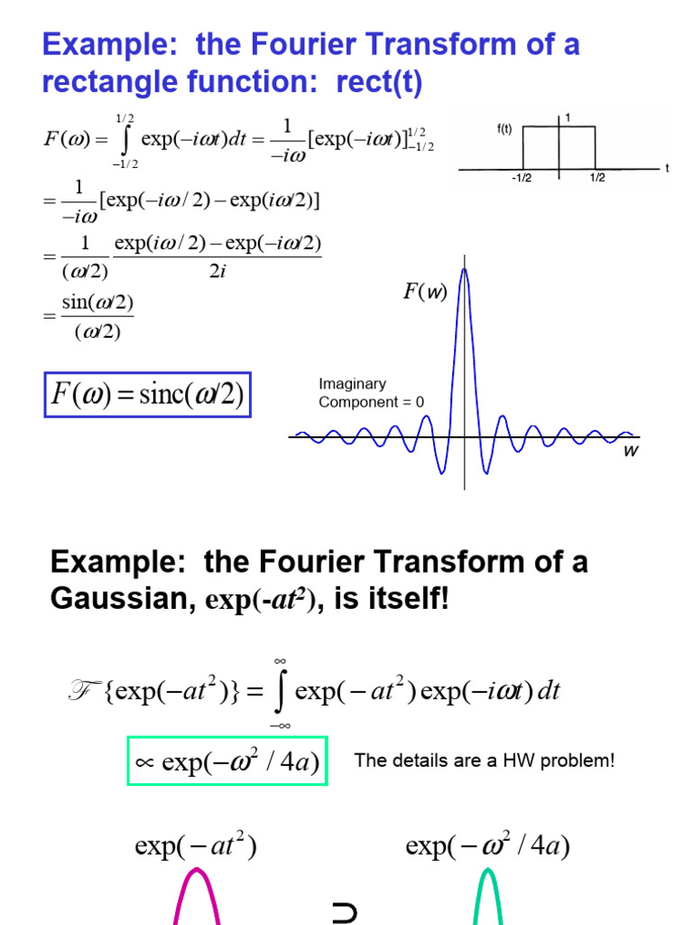 PHY431 Slides FourierTransforms OptionalReview | PDF | Fourier ... PHY431 Slides FourierTransforms OptionalReview | PDF | Fourier ...