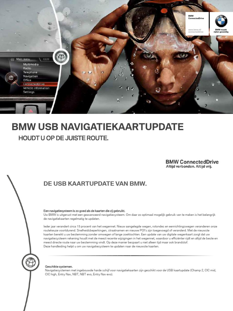 BMW ConnectedDrive Korte Handleiding BMW USB Kaartupdate | PDF