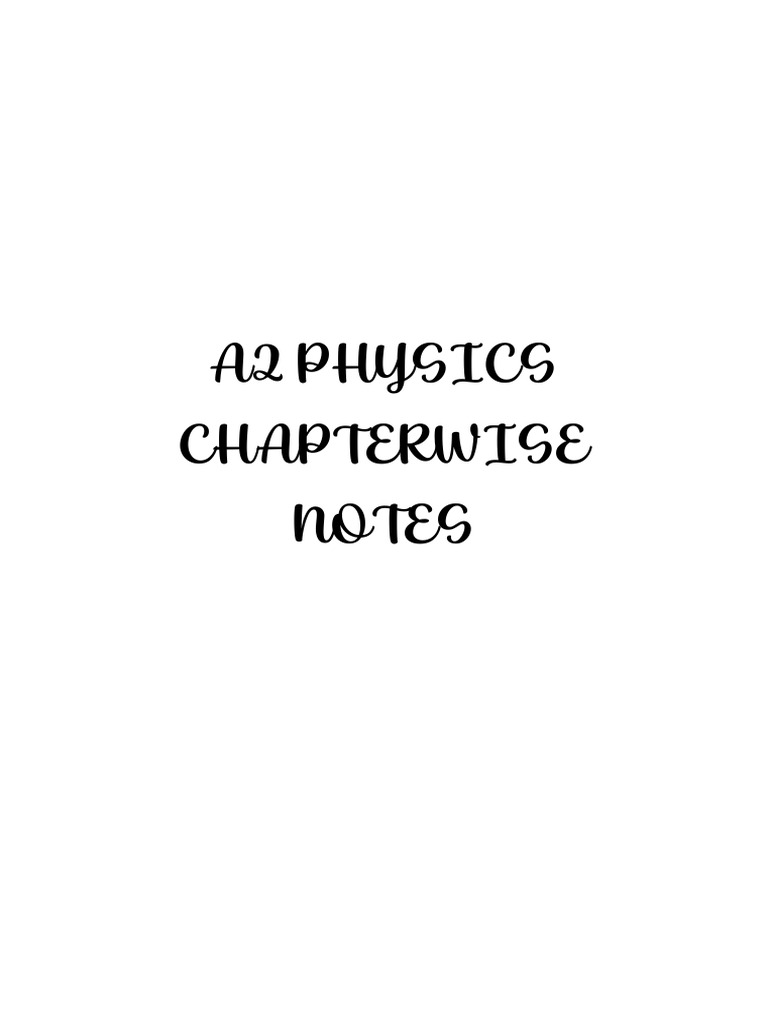 A2 Physics: Circular Motion & Gravity Notes | PDF | Capacitance ...
