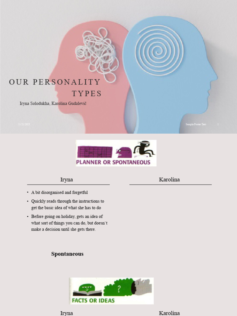 Our Personality Types | PDF
