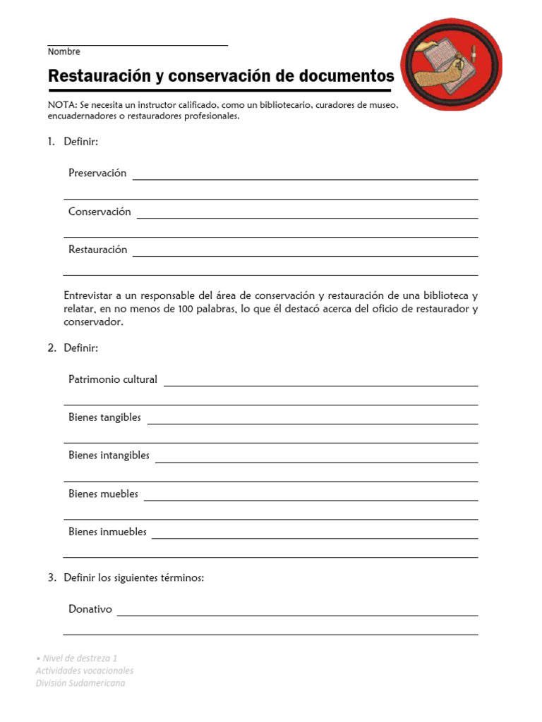 Restauración y Conservación de Documentos | PDF