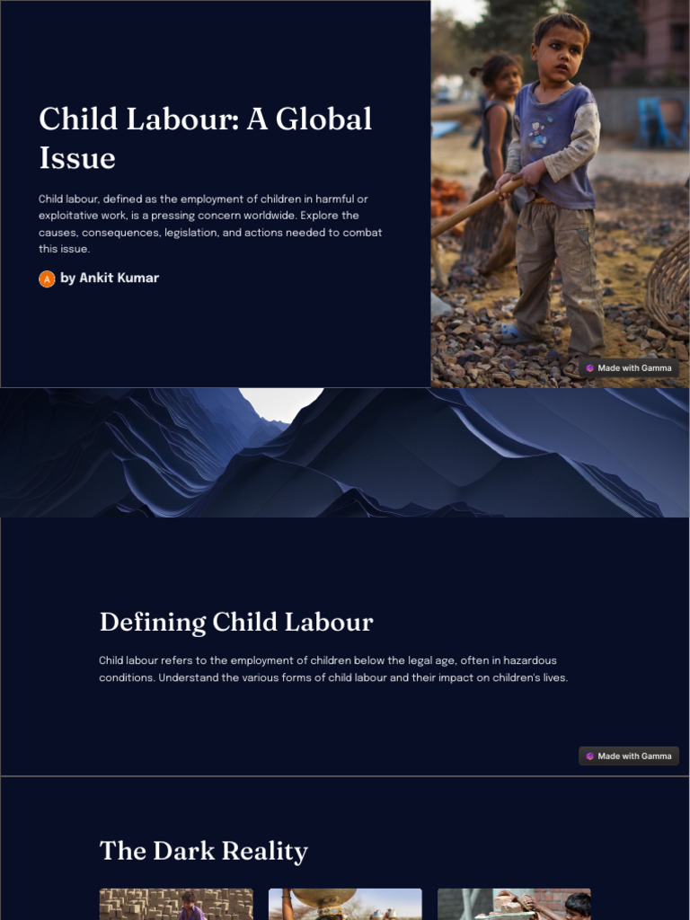 Child Labour A Global Issue | PDF | Child Labour | Labour Economics