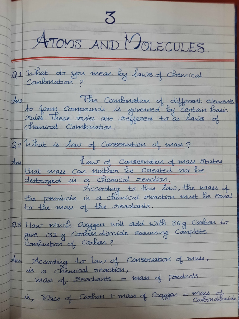 Atoms and Molecules Part 1 | PDF | Atomic | Physical Sciences