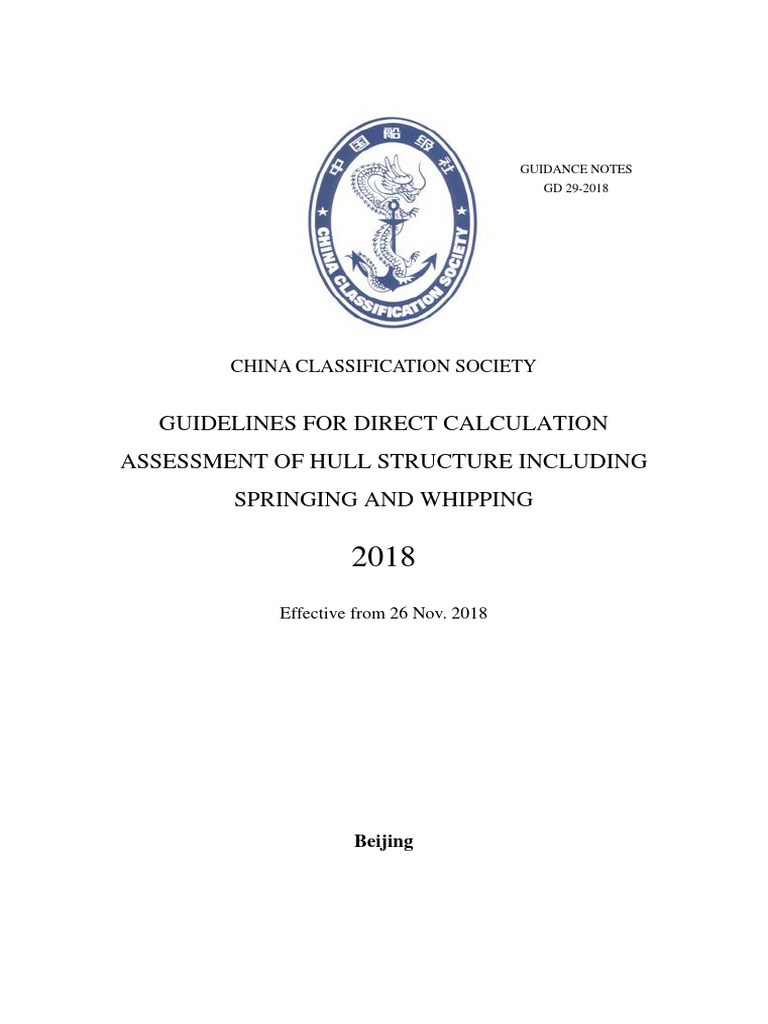 Hull Structure Assessment Guidelines | PDF | Fatigue (Material) | Bending