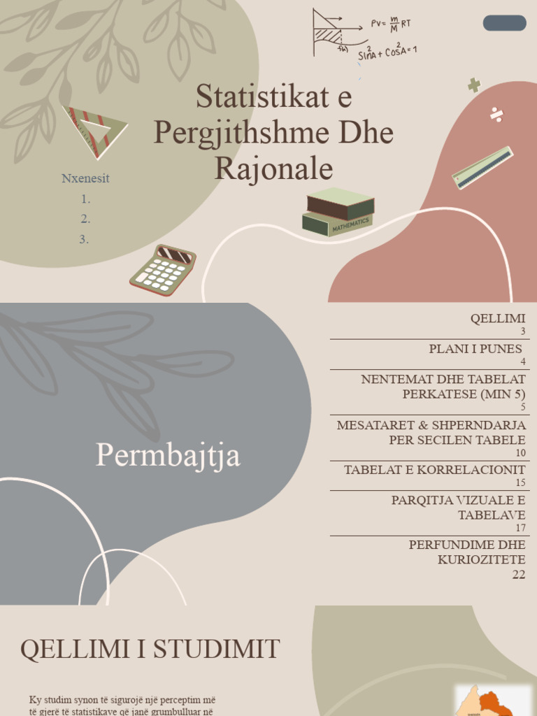 Statistikat e Pergjithshme Dhe Rajonale | PDF
