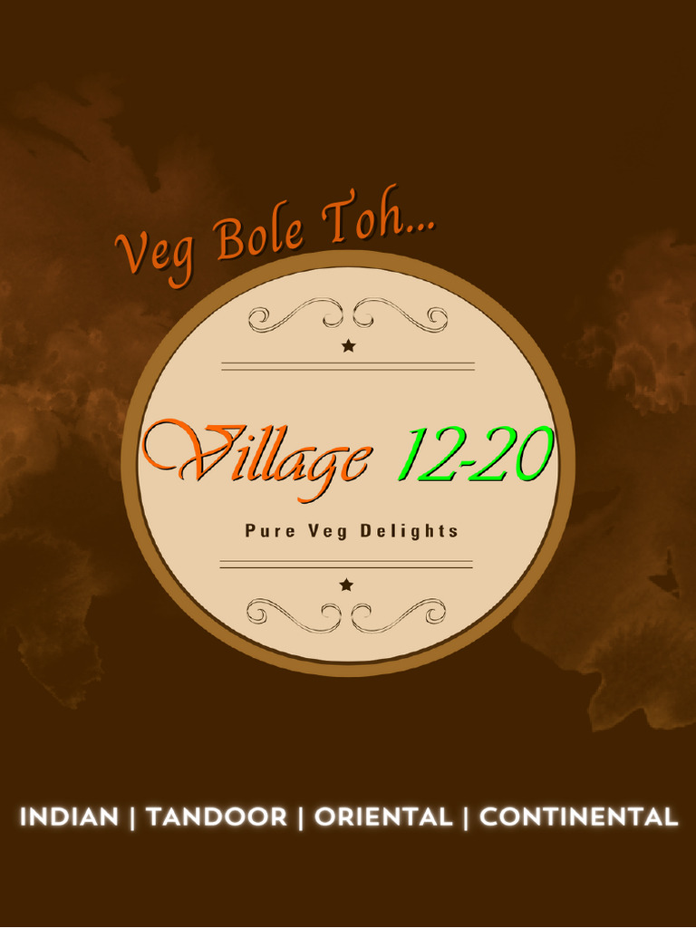 Village New Menu 2023 | Download Free PDF | Indian Cuisine | Chili Pepper