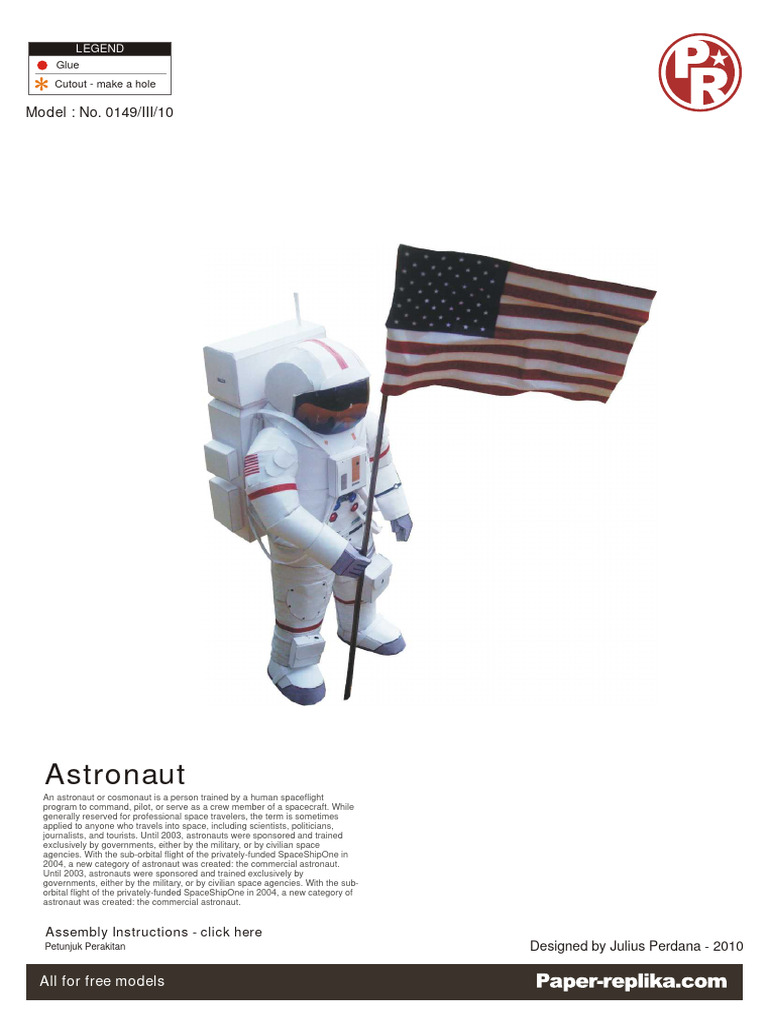 Astronauta - Papercraft | PDF | Astronauts | Astronautics