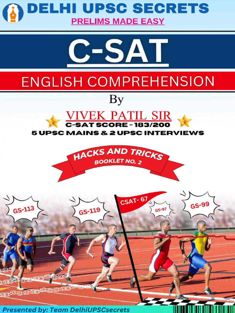 C Sat Comprehension By Delhi Upsc Secrets Pdf