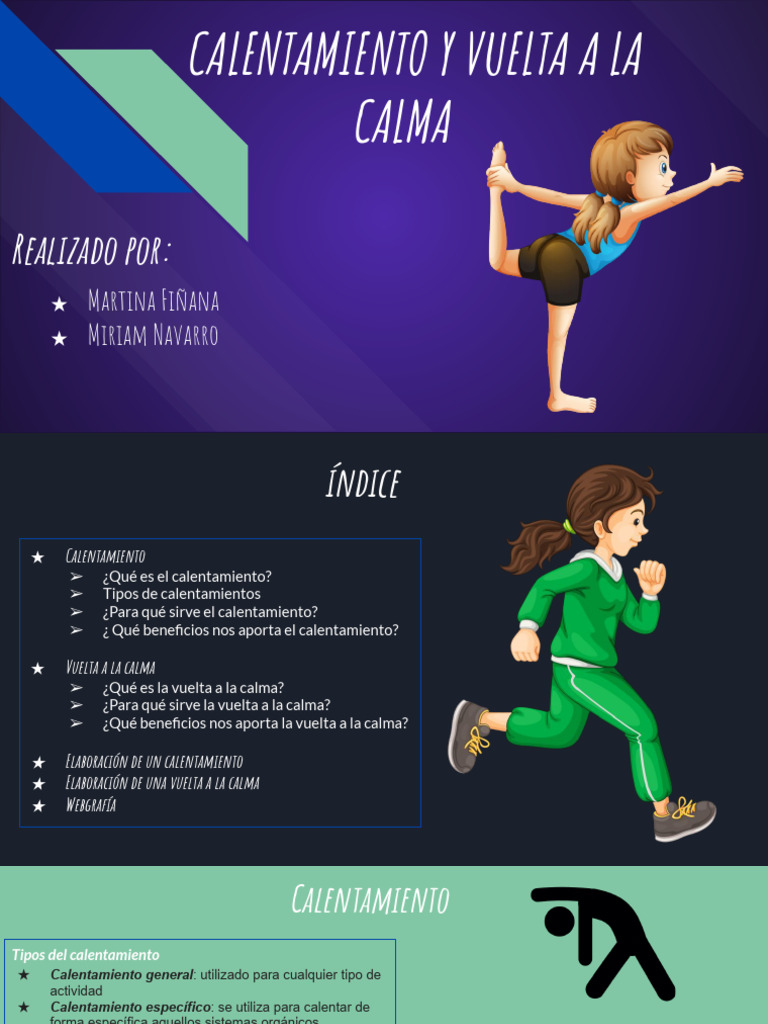 Calentamiento y Vuelta a la Calma | PDF | Músculo esquelético | Rodilla