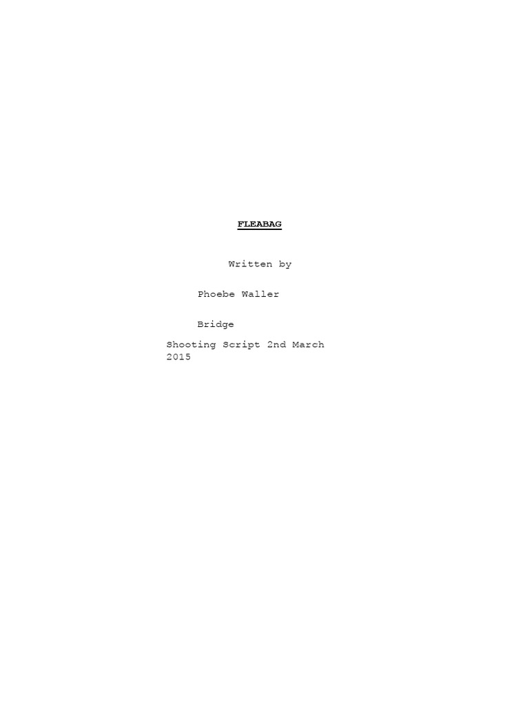 Fleabag Script | PDF