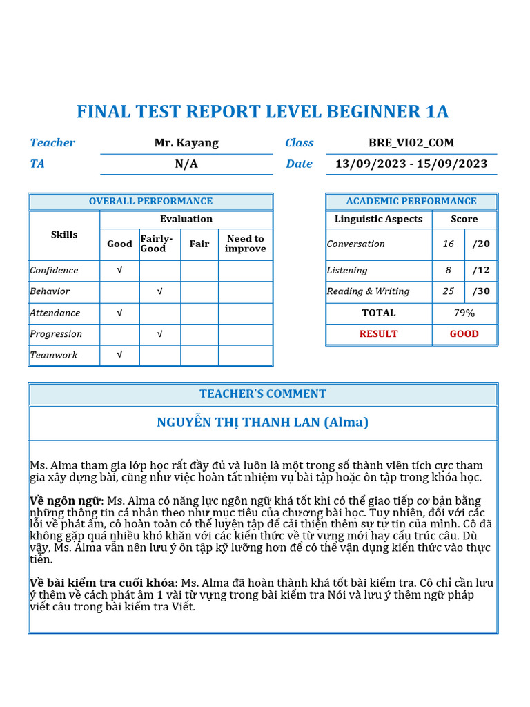 Bre - Vi02 - Com - Final Test Report | PDF
