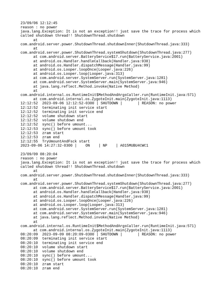 Power Off Reset Reason Backup | PDF | Java (Programming Language) | Software