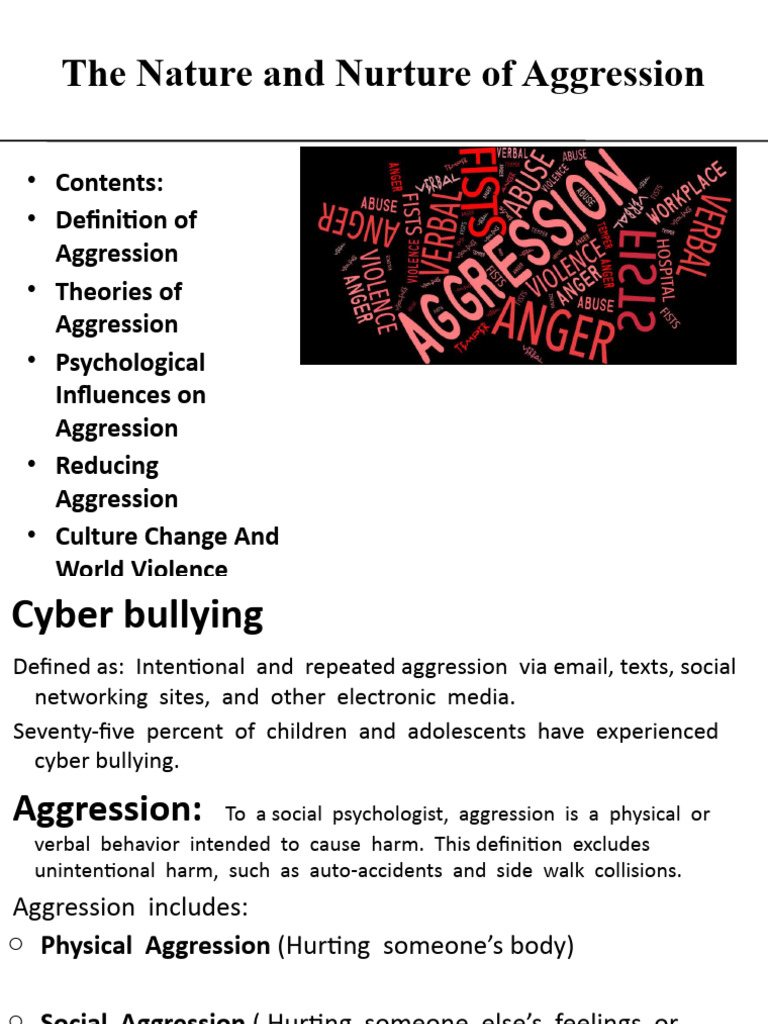 Aggression (Social Psychology) | PDF | Aggression | Bullying