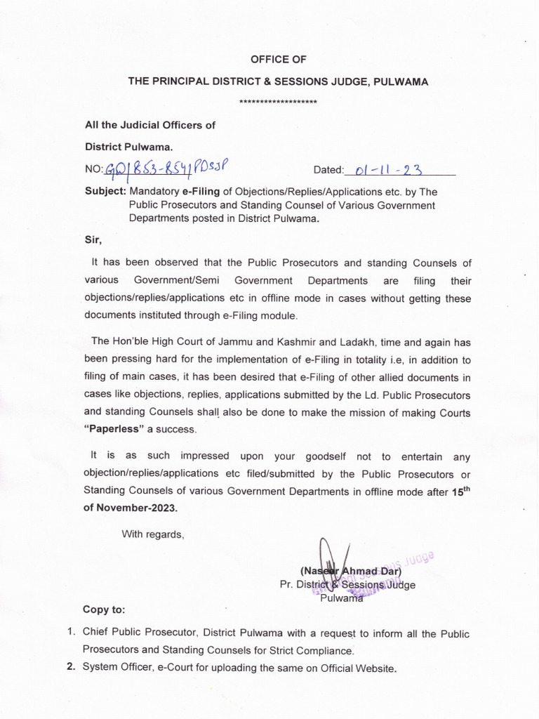 Efiling For Objections - 000151 | PDF