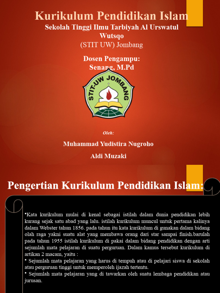 Kurikulum Pendidikan Islam | PDF