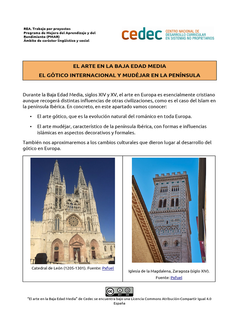 Arte Gótico en la Baja Edad Media | PDF | Arquitectura gótica | Edades ...